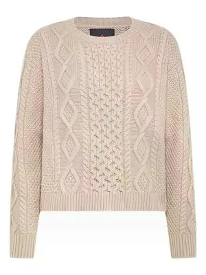 Peuterey Tracy Ws Cable-knit Sweater - Neutrals