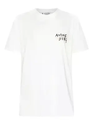ANINE BING Rear Lettering T-shirt - White