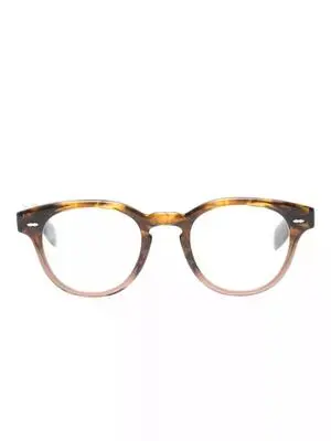 Oliver Spencer Cary Grant Round-frame Glasses - Brown
