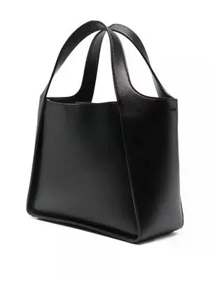 Stella McCartney Logo-detail Leather Tote Bag - Black