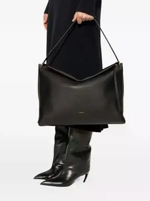 WANDLER Penelope Leather Tote Bag - Black