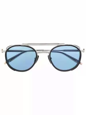 AKONI Round-frame Sunglasses - Grey