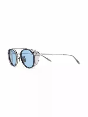 AKONI Round-frame Sunglasses - Grey