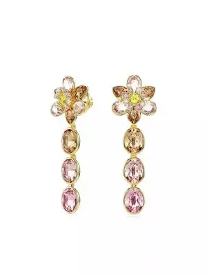 SWAROVSKI Idyllia Flower Drop Earrings - Gold
