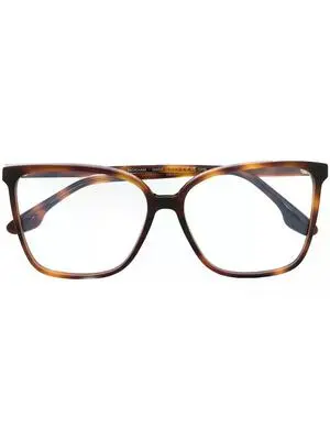 Victoria Beckham Squared Tortoiseshell-frame Eyeglasses - Brown