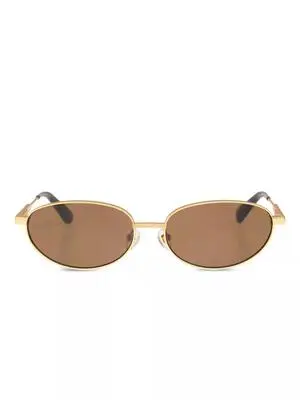 Jacquemus Logo-print Sunglasses - Gold