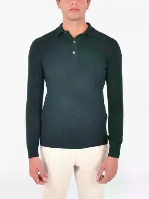 FRANZESE COLLECTION Ribbed Polo Shirt - Green