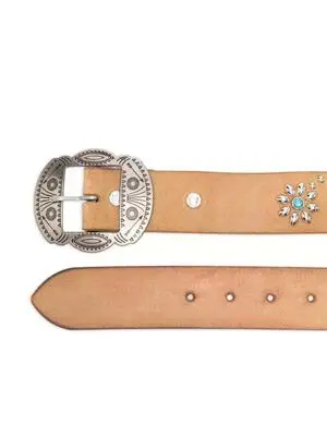 HTC LOS ANGELES Rosamond Studded Leather Belt
