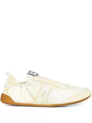 Chloé Lace-up Logo Sneakers - Neutrals
