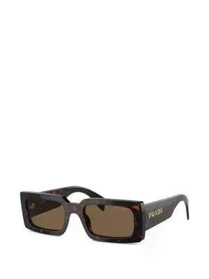 Prada Rectangle-frame Sunglasses - Brown