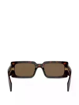 Prada Rectangle-frame Sunglasses - Brown