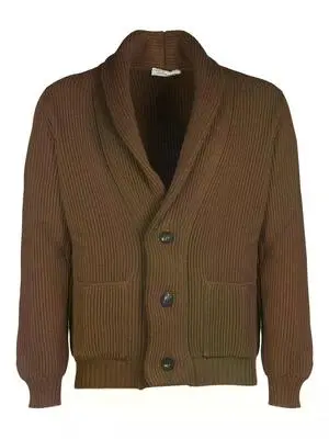 FILIPPO DE LAURENTIIS Button Ribbed Cardigan