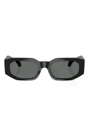 Versace Geometric Frame Sunglasses - Black