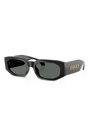 Versace Geometric Frame Sunglasses