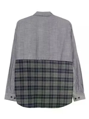 Comme Des Garçons Striped Plaid Shirt