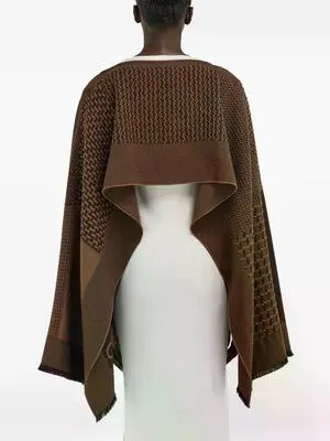 FERRAGAMO Jacquard Patchwork Cape