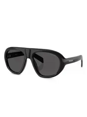 Prada Navigator-frame Sunglasses - Black