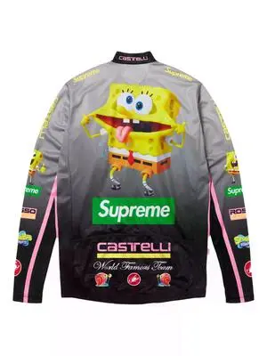 Supreme X Spongebob Squarepants X Castelli Printed Cycling Top - Black