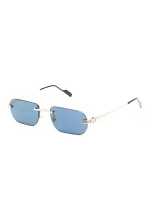 CARTIER Rectangle-frame Sunglasses
