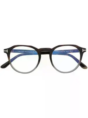 TOM FORD Round-frame Glasses - Brown