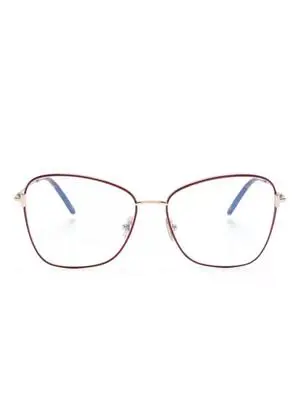 TOM FORD Metal Oversize-frame Glasses - Purple