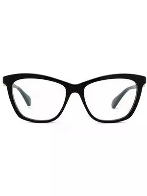 Cartier Logo-plaque Glasses - Black
