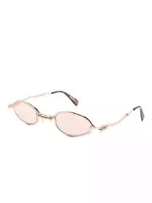 KUBORAUM Sculpted Oval-frame Sunglasses