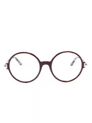 TOM FORD Ft5914b Round-frame Glasses - Brown