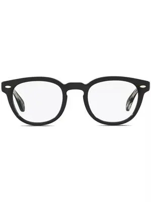 Oliver Spencer Round Frame Glasses - Black