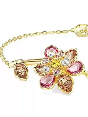 SWAROVSKI Idyllia Flower Charm Bracelet - Gold