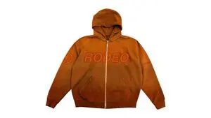 TRAVIS SCOTT Rodeo 10 Years Zip Up Hoodie - Orange