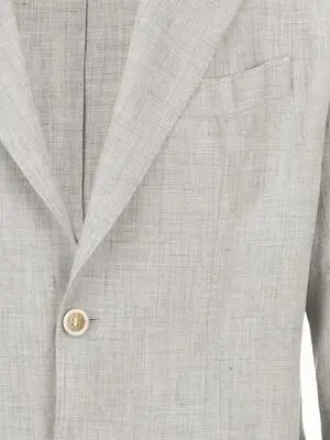 Eleventy Single-breasted Blazer - Grey