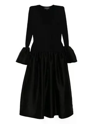 Cynthia Rowley Flared-sleeves Dress - Black