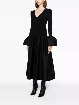Cynthia Rowley Flared-sleeves Dress - Black