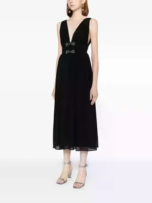 Cynthia Rowley Amelie Midi Dress - Black