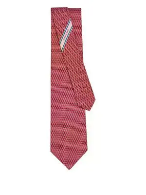 FERRAGAMO Gancini Tricot Silk Neck Tie