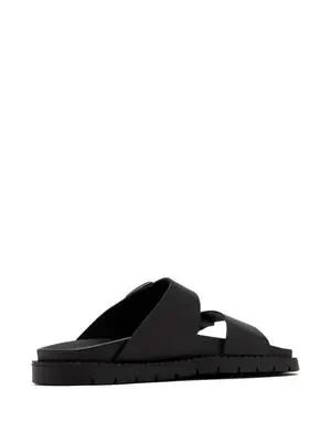 FORSA Curtis Buckle-strap Slides - Black