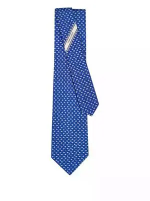 FERRAGAMO Printed Silk Neck Tie