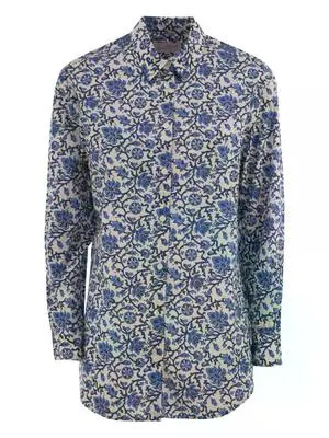MC2 SAINT BARTH Brigitte Floral Shirt - Neutrals