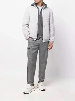 Brunello Cucinelli Chevron Knit Trousers