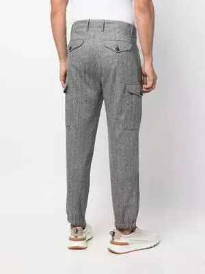 Brunello Cucinelli Chevron Knit Trousers