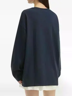 B+AB Slogan-print Long-sleeve T-shirt