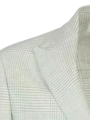 Eleventy Check-pattern Blazer - Green