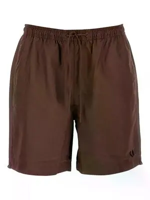 Fred Perry Logo Swim Shorts - Brown