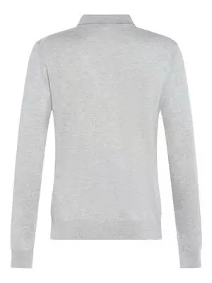 FRANZESE COLLECTION Ribbed Polo Shirt - Grey