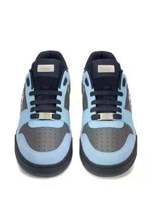 Philipp Plein P-force 78 Logo Plaque Leather Sneakers - Blue
