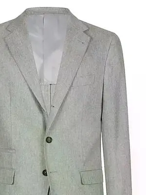 Eleventy Buttoned Suit - Grey
