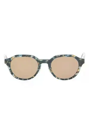 Thom Browne Oval-frame Sunglasses - Blue