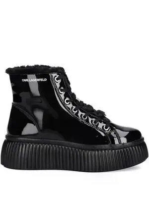 Karl Lagerfeld Kreeper Lo Leather Ankle Boots