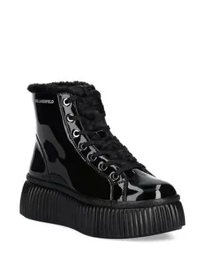 Karl Lagerfeld Kreeper Lo Leather Ankle Boots